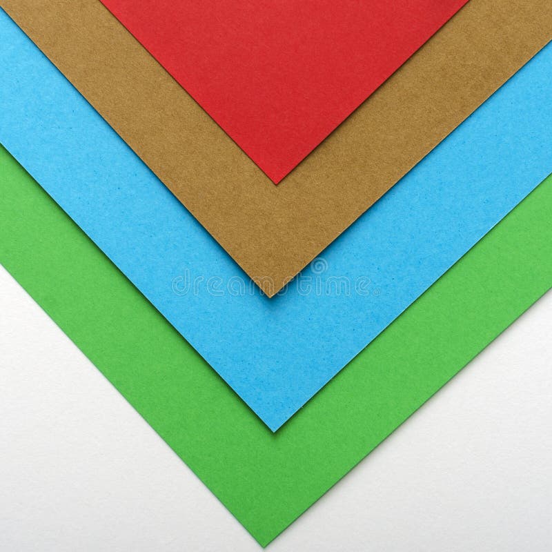Colourful Papers in Abstract Forms Stock Photo - Image of decoration ...