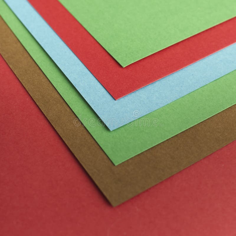 Colourful Papers in Abstract Forms Stock Photo - Image of multicolored ...