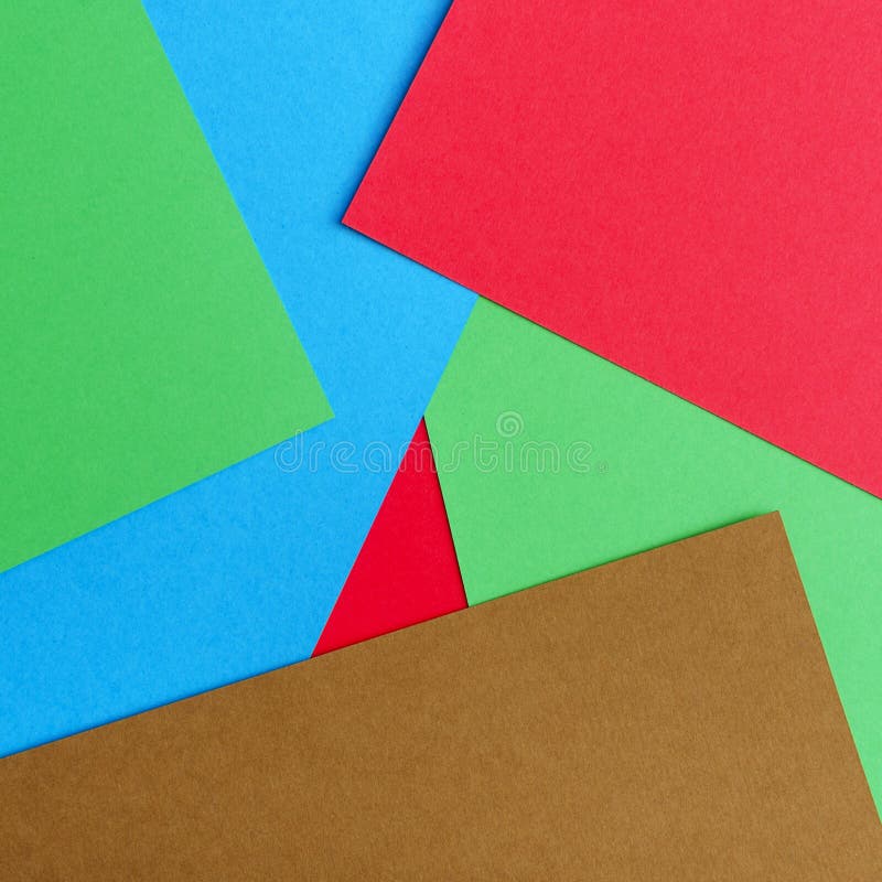 Colourful Papers in Abstract Forms Stock Photo - Image of multicolored ...