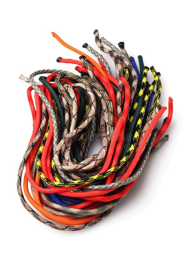 Colourful Para Cords stock image. Image of background - 65333755
