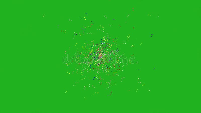 Colourful Particles Extraction Green Screen Motion Graphics Stock Video ...