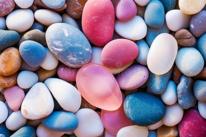 Colourful Pebble Texture.AI Generated Stock Illustration - Illustration ...