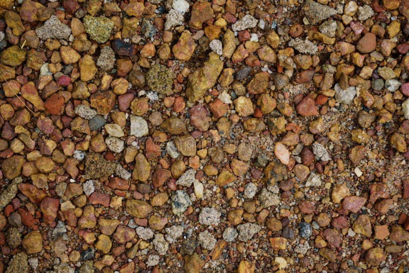 Colourful Pebbles Scattered on Soil Stock Photo - Image of outdoor ...