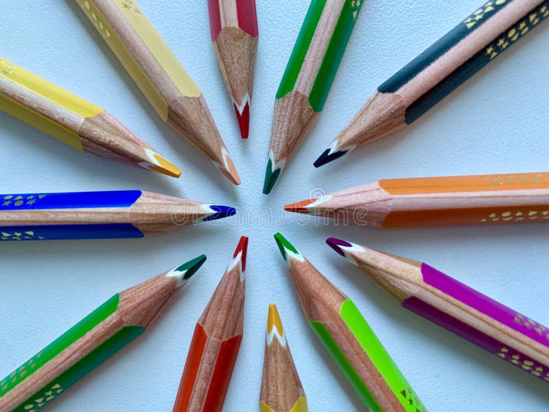 Colourful pencils stock photo. Image of colored, colors - 137224344