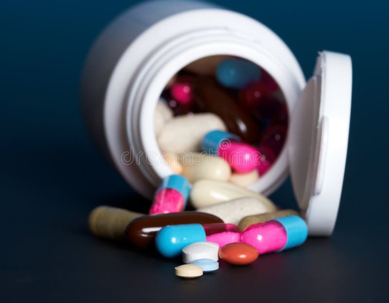Colourful pills stock photo. Image of drugs, antibiotics - 2913290