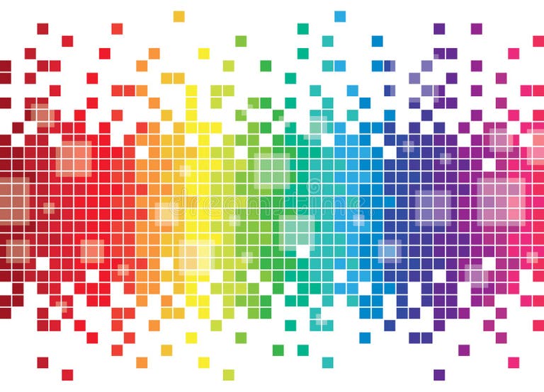 Colourful Pixel Background stock vector. Illustration of colourful ...