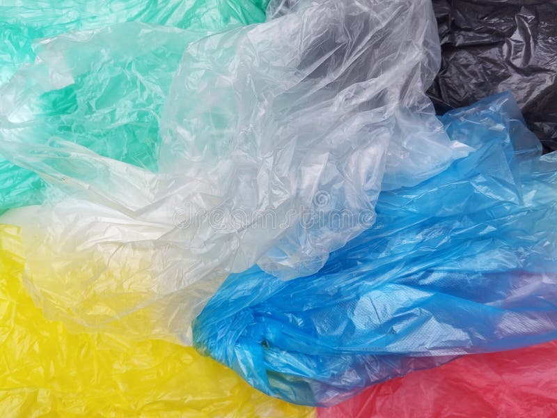 Colourful Plastic Bag Pattern Background, Enviroment Concept Stock ...