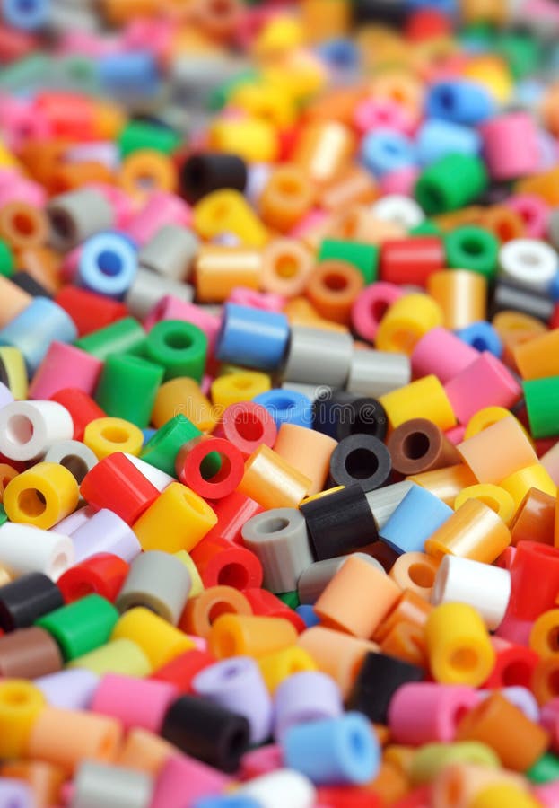 Colourful plastic pearls stock image. Image of multi - 29482061