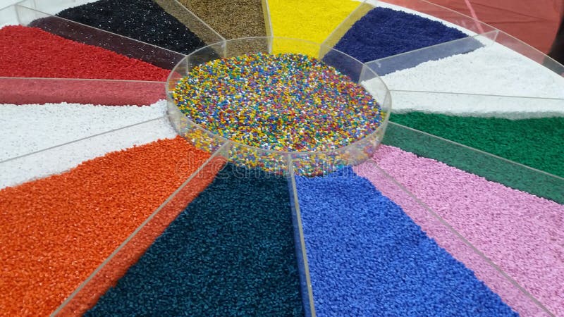 Colourful Plastic Raw Material Stock Photo - Image of colourful ...