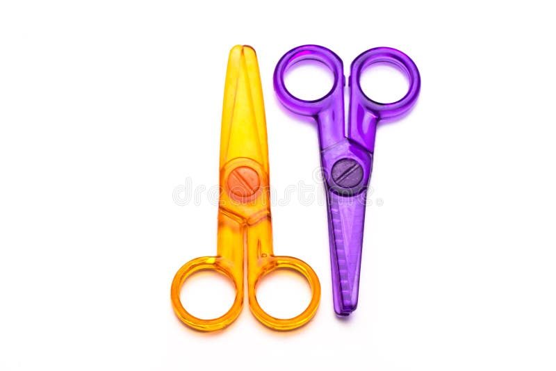 Colourful Plastic Scissors stock image. Image of craft - 17223423