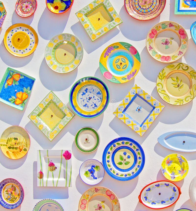 Colourful Plates stock image. Image of brilliant, objects - 2670357