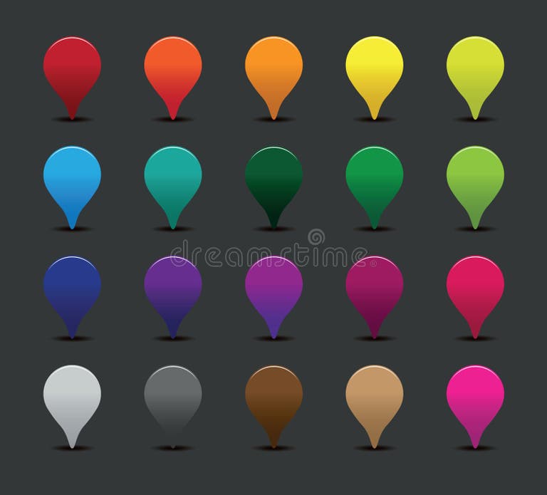 Colourful pointer signs stock vector. Illustration of direction - 35576013