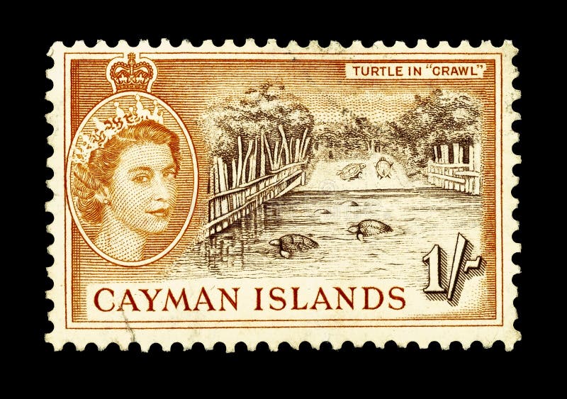Colourful Postage Stamps of the Cayman Islands Editorial Image - Image ...