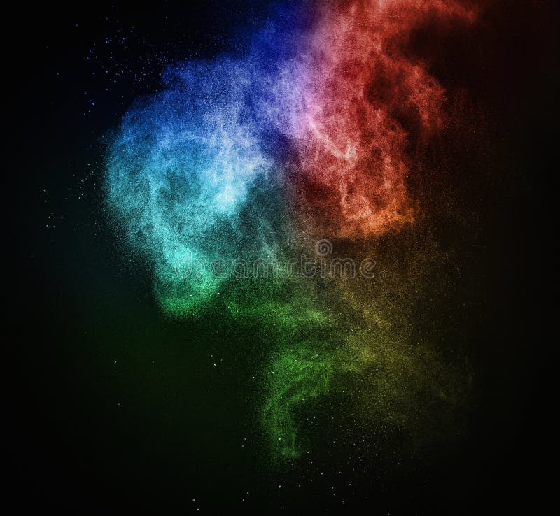 Colourful powder exploding stock photo. Image of cosmos - 45294002
