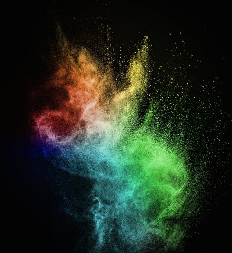 Colourful powder exploding stock photo. Image of clouds - 45294012