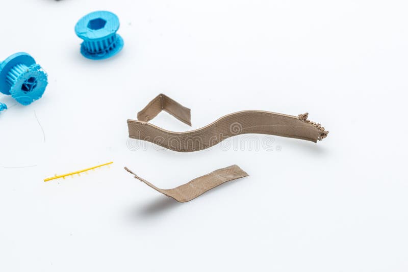 Colourful Printed Parts Using 3d Printer Stock Photo - Image of project ...