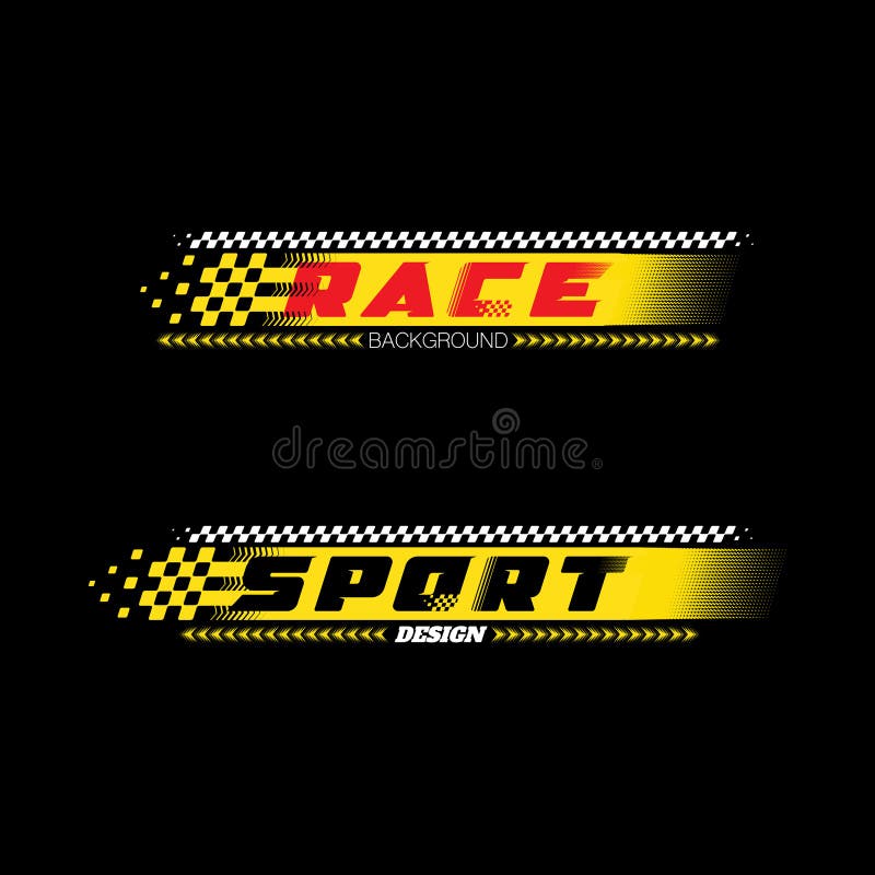 Colourful Race Label Designs Stock Vector - Illustration of design ...