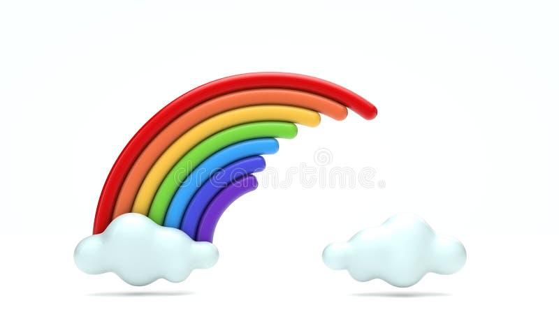 Colourful Rainbow Spectrum 3d Rendering Stock Illustration ...