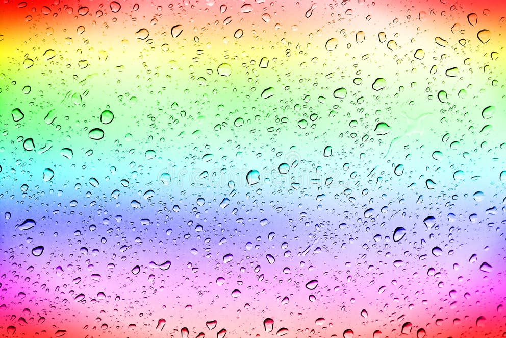 Colourful Rainbow Waterdrops Stock Photos - Free & Royalty-Free Stock ...