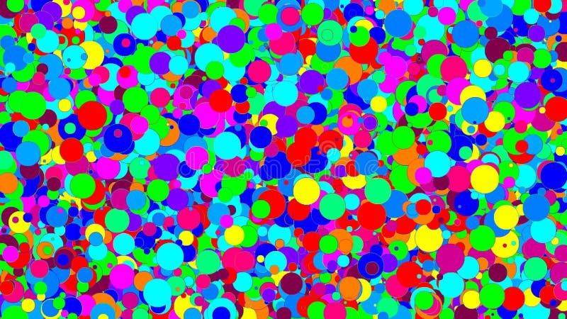 Colourful Random Circles with Border Circumference Appearing and ...