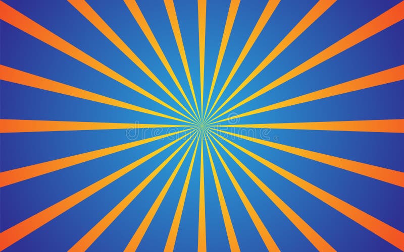 Colourful Retro Background with Light Rays, Vector Illustration Stock ...