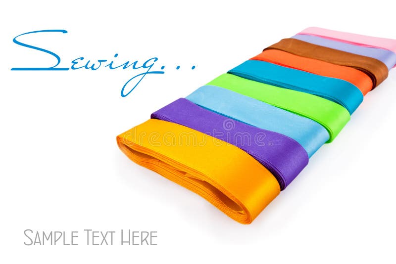 Colourful ribbons stock image. Image of presen, gift - 18430727