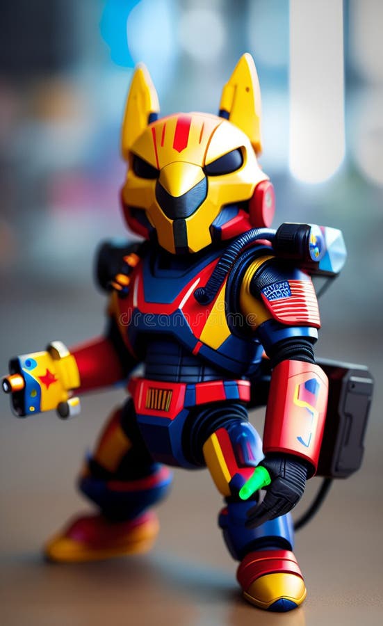 Colourful robot artwork stock illustration. Illustration of computer ...