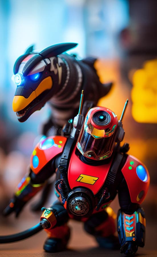 Colourful robot toy stock illustration. Illustration of vector - 270792983