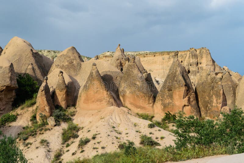 Colourful Rock Formations in Cappadocia Stock Photo - Image of asia ...