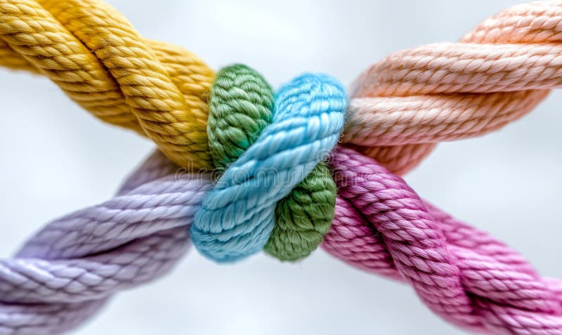 A Colourful Rope Tangled in a Heap, Representing the Complexities of ...