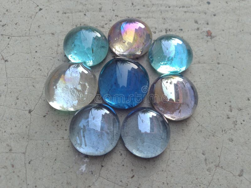 Colourful Round Transparent Crystal Stock Image - Image of chain ...