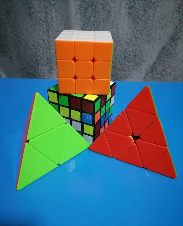 Colourful Rubik editorial image. Image of cube, triangle - 187246960