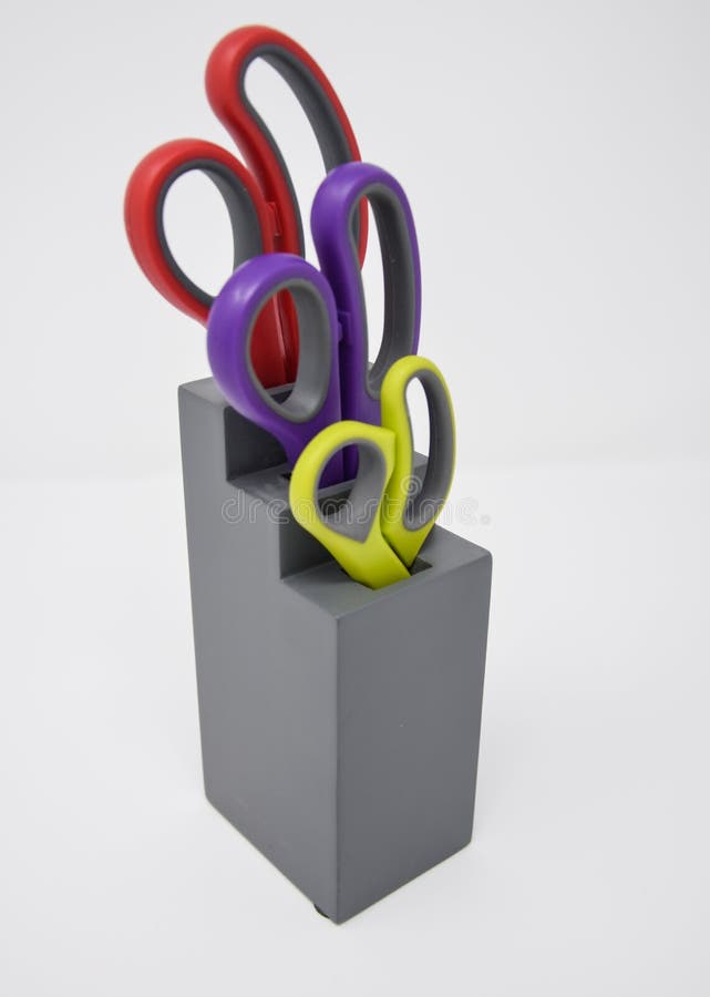Colourful Scissor set stock photo. Image of plastic - 110233714