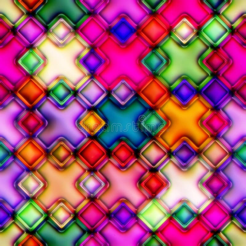 Multicolor Geometric Pattern in Bright Color. Stock Vector ...