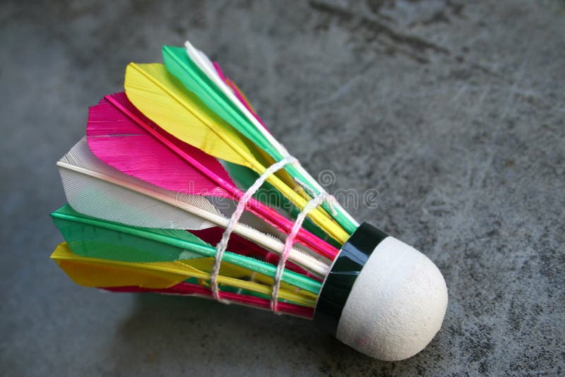 Colourful Shuttlecock stock image. Image of feather, game - 938755