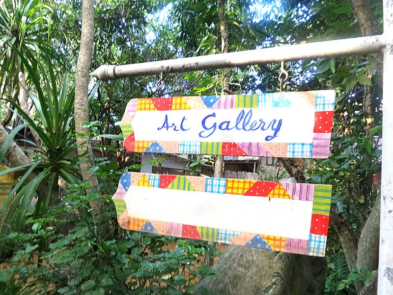 Colourful Sign Board from Australian Botanical Garden Stock Photo ...