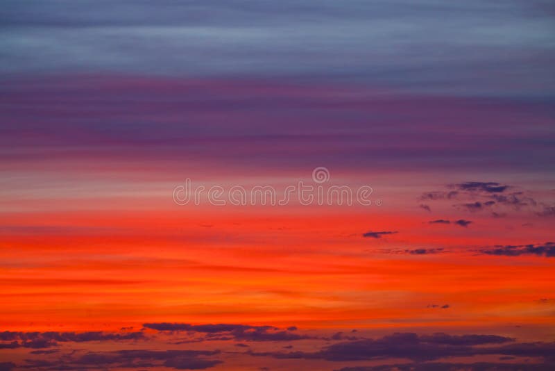Colourful sky at sunset stock photo. Image of scheme - 61412250
