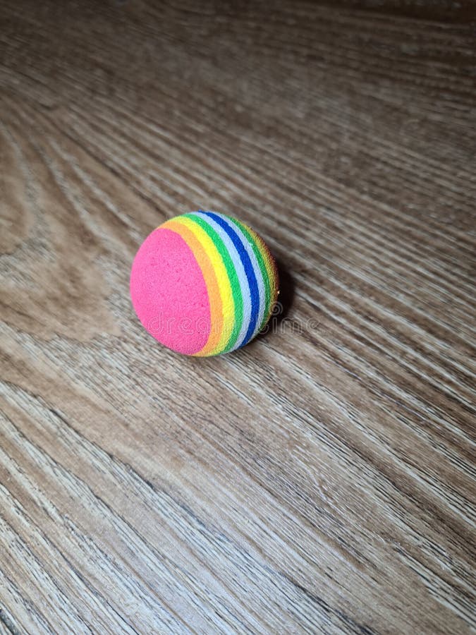 A Colourful Small Ball Rainbow Stock Image - Image of small, orange ...
