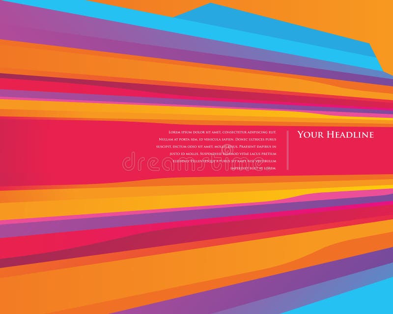 Colourful Speed Stripes Design Template Stock Vector - Illustration of ...