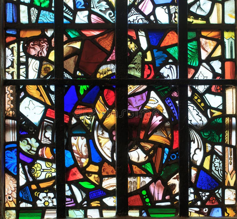 Colourful Stained Glass Window Stock Photo - Image of chapel, glass ...