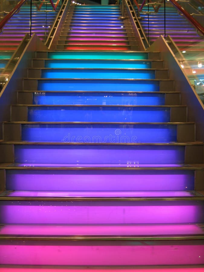 Colourful stairs stock photo. Image of interior, high, blue - 559166