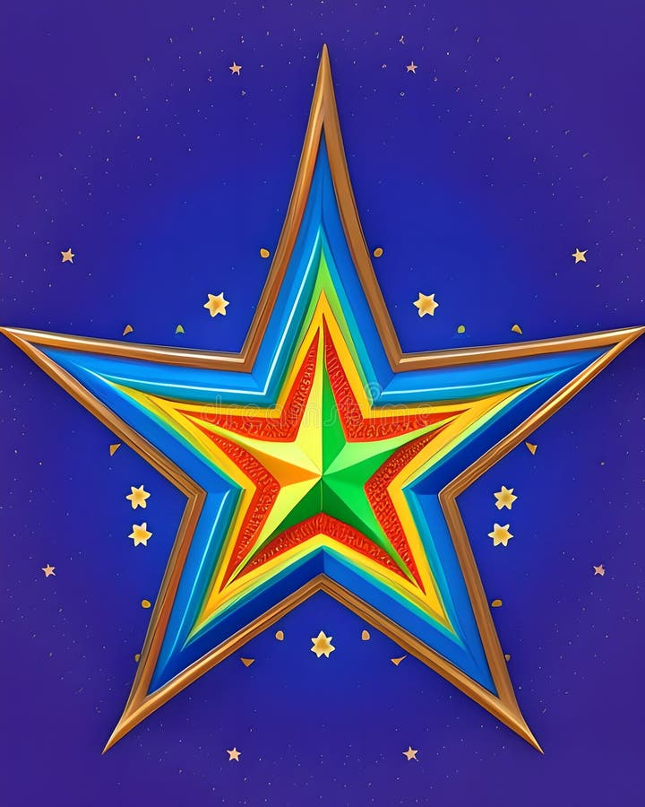 Colourful star design stock illustration. Illustration of paper - 295078105