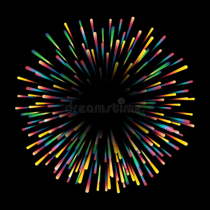 Colourful Starburst Explosion Background Stock Illustration ...
