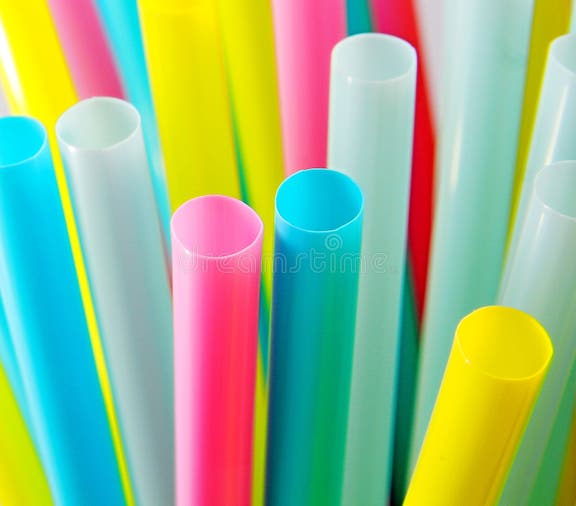 Colourful Straws in Many Colours Stock Image - Image of cocktail, party ...