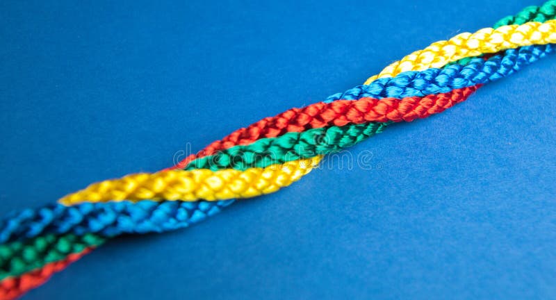 Colourful String stock image. Image of blue, inline - 165865725