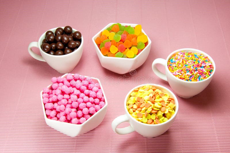 Colourful Sugar Candy Snack Stock Photo - Image of paper, decoration ...