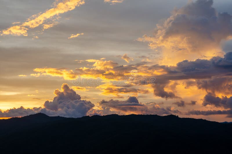 Colourful sunset sky stock photo. Image of background - 197847408