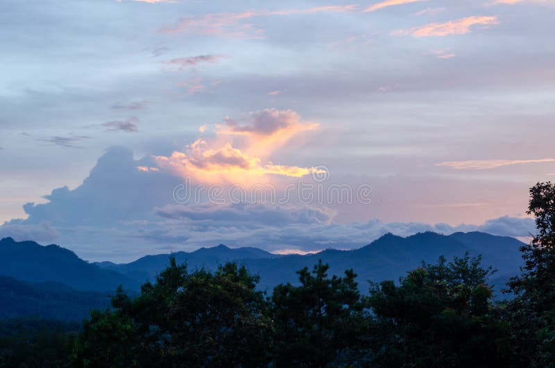Colourful sunset sky stock image. Image of dramatic - 197847507