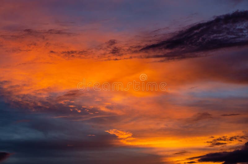 Colourful sunset sky stock image. Image of beautiful - 197847929