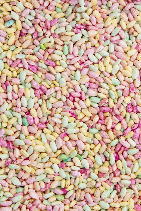 Colourful and Sweet Puffed Rice Stock Image - Image of sweet, snack ...